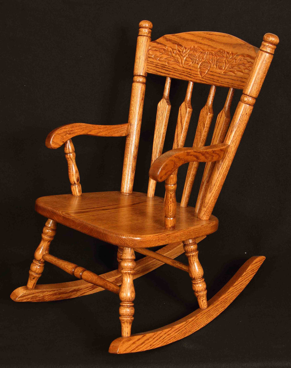 Child Acorn Rocker – Old World Amish