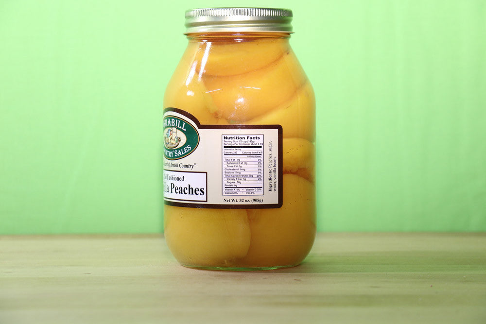 Old Fashioned Vanilla Peaches – Old World Amish